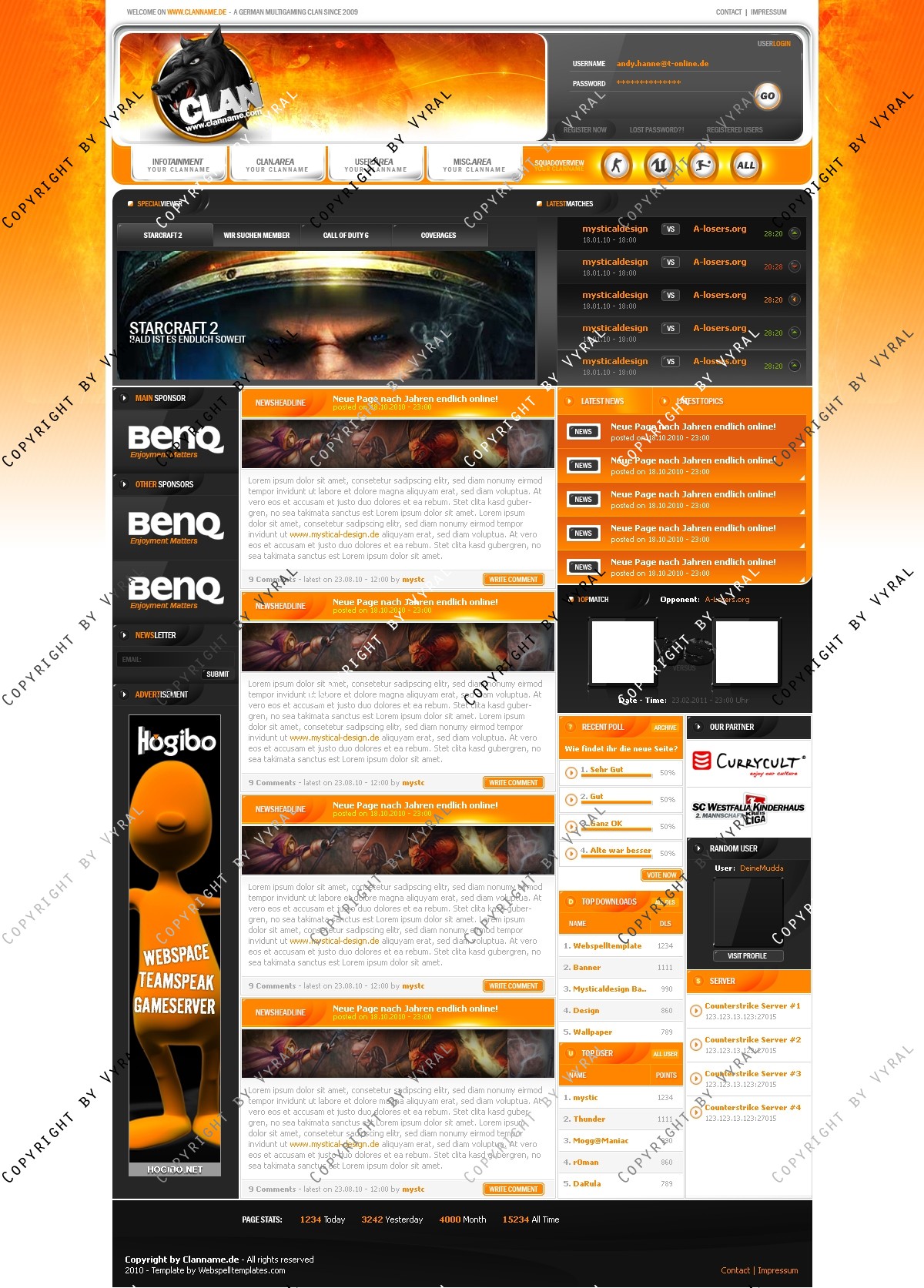 Vyral Clantemplate v008 - Templates - ClanDesigns