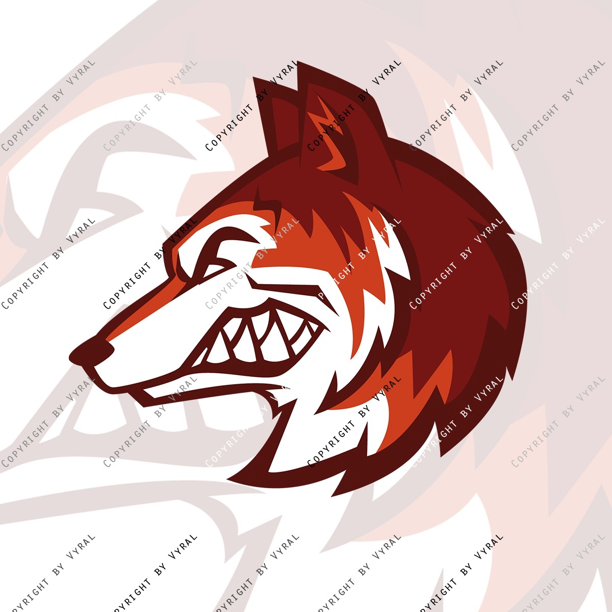 Wolf Clan Logo Mascot - Logo - ClanDesigns