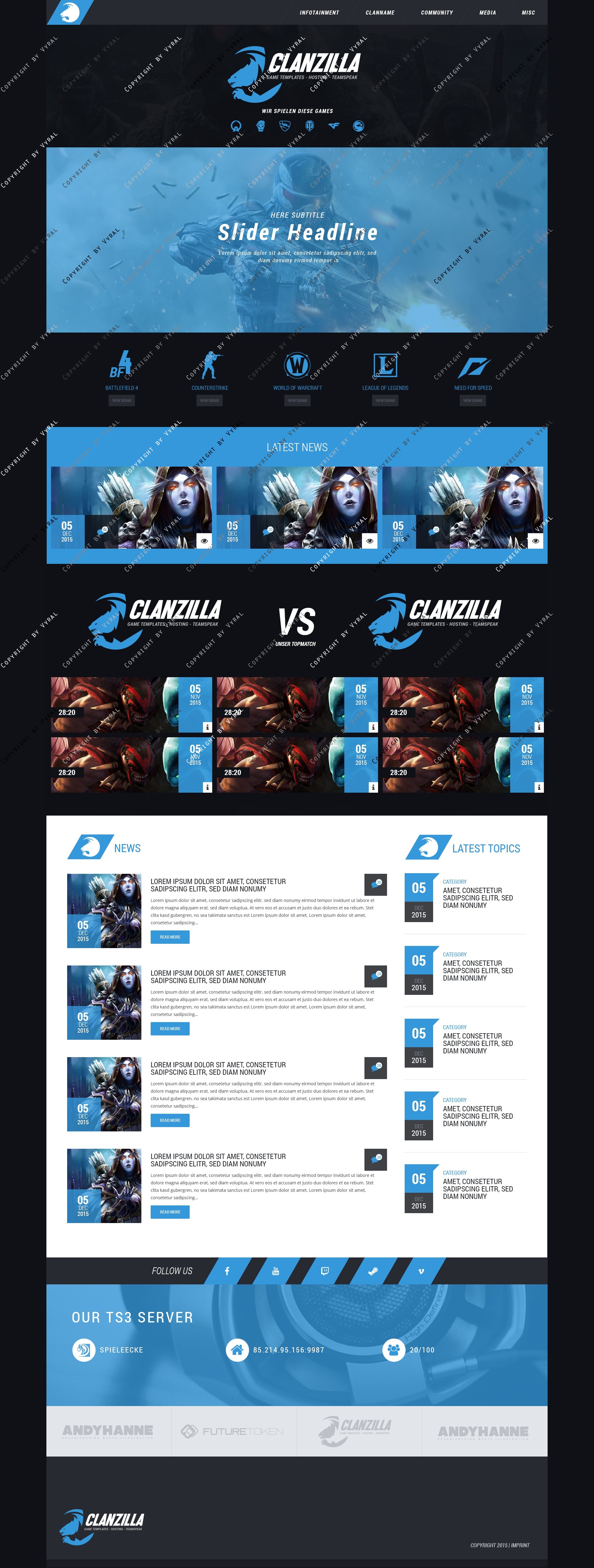 Webspell Template RODAN - Templates - ClanDesigns